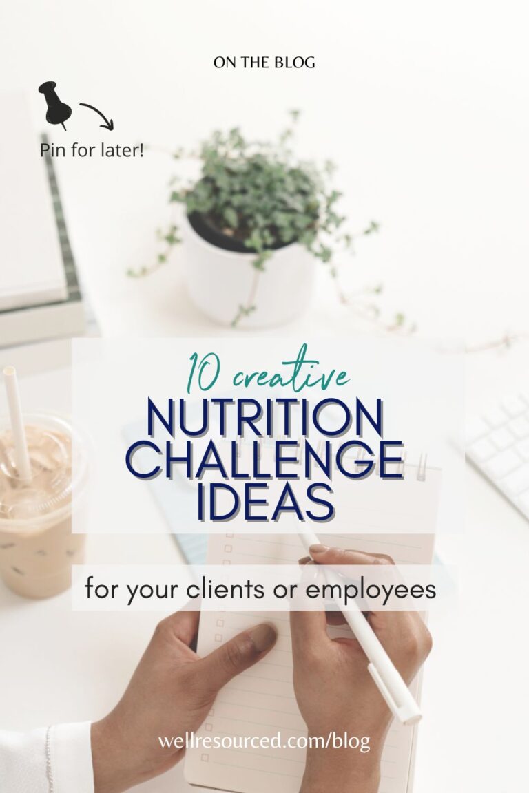 10 Creative Nutrition Challenge Ideas for Your Clients or Employees ...