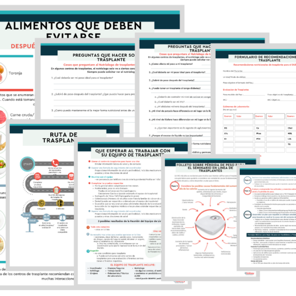 SPANISH Kidney Transplant Dietitian Resource Pack - Well Resourced ...
