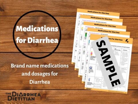 Medications for Diarrhea - Well Resourced Dietitian
