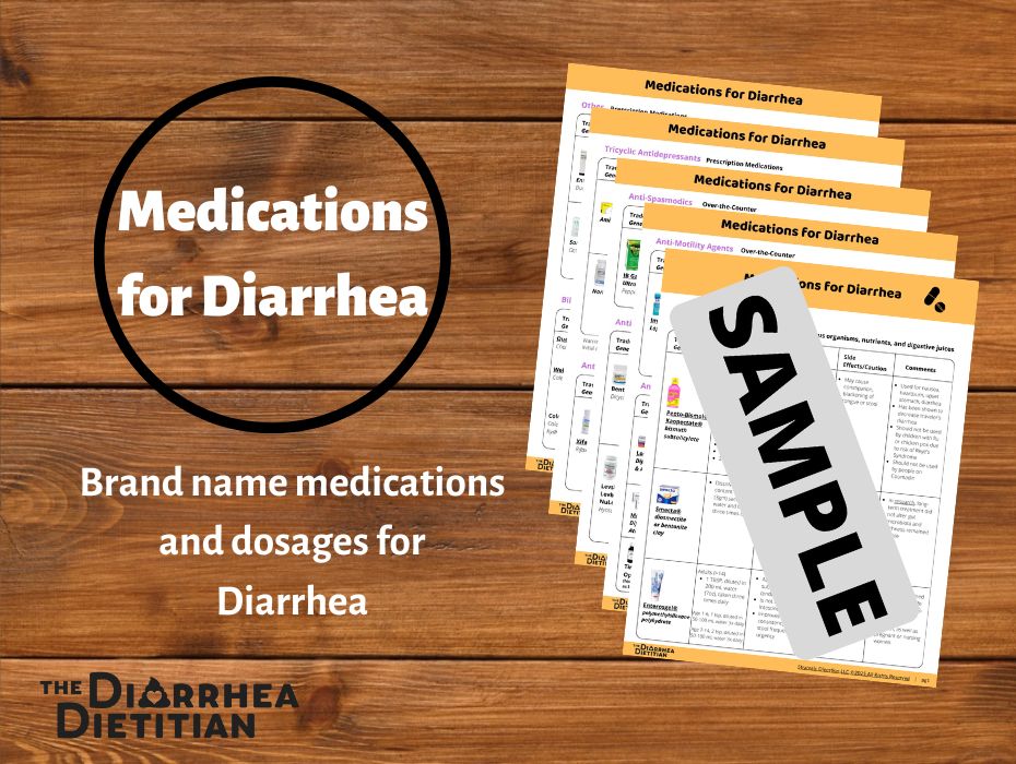 Medications for Diarrhea - Well Resourced Dietitian