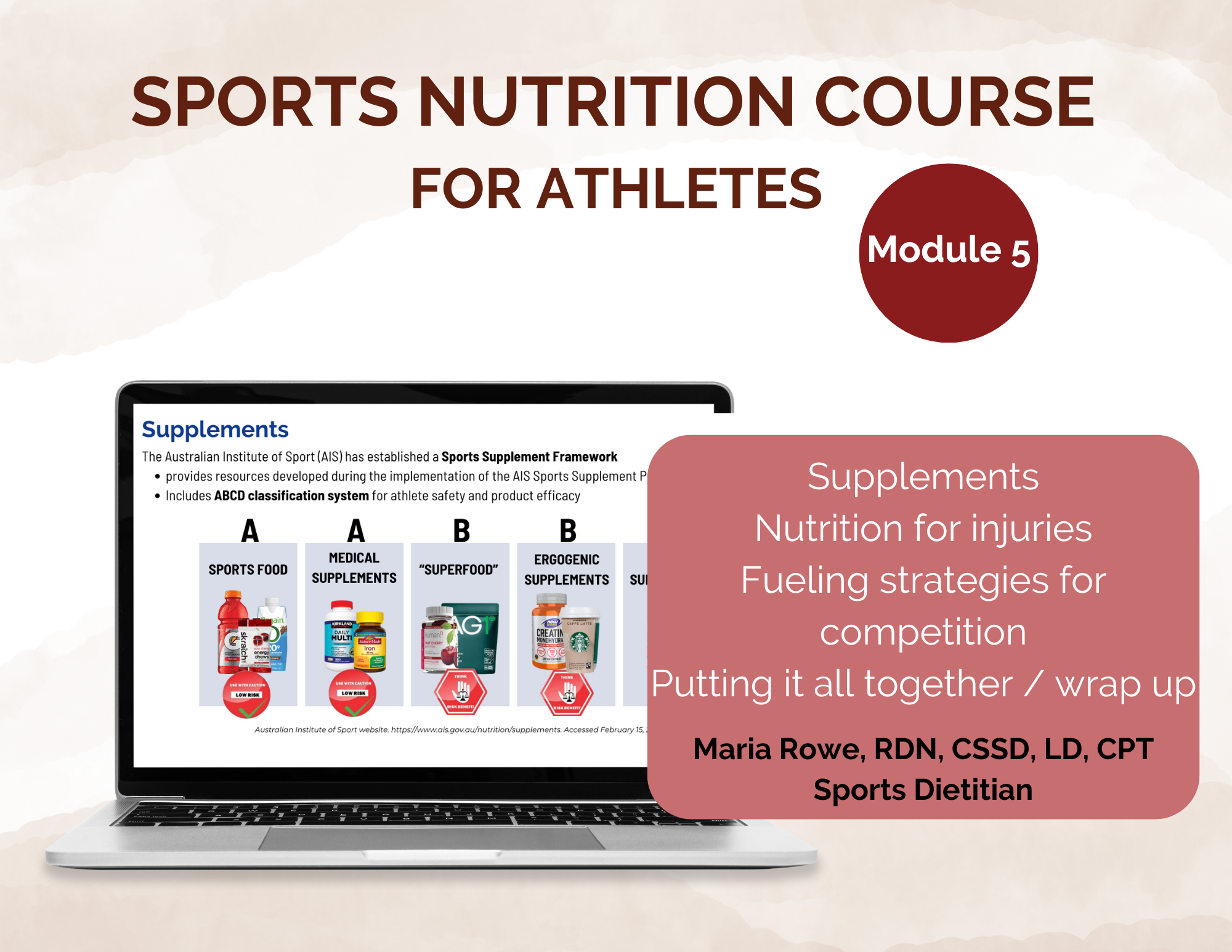 Sports Nutrition Course for Athletes, Module 5 - Well Resourced Dietitian