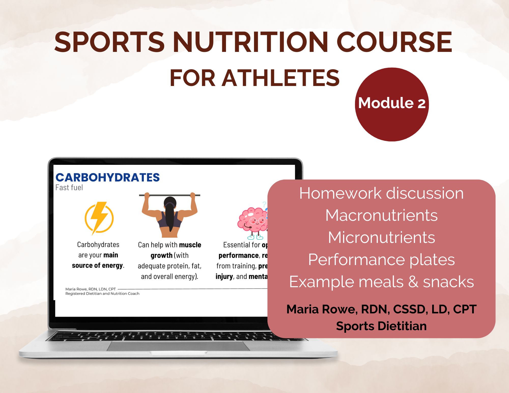 Sports Nutrition Course for Athletes, Module 2 - Well Resourced Dietitian