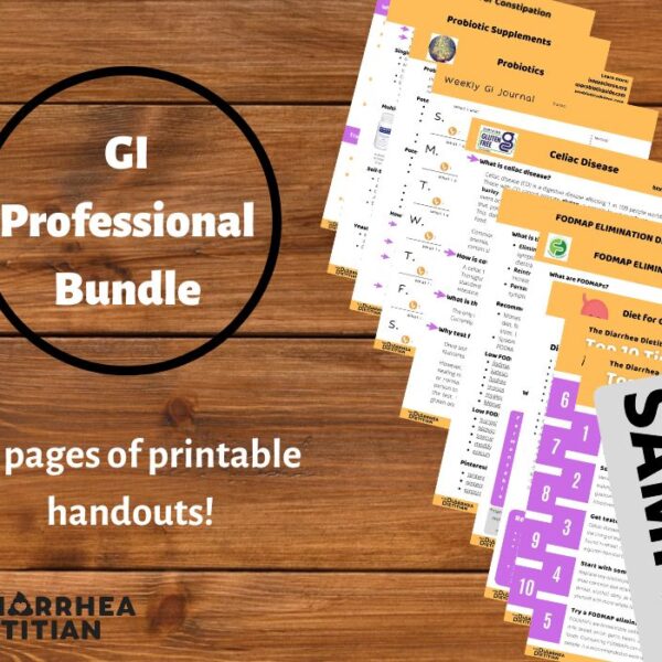 GI Professional Handout Bundle 2025 - Well Resourced Dietitian