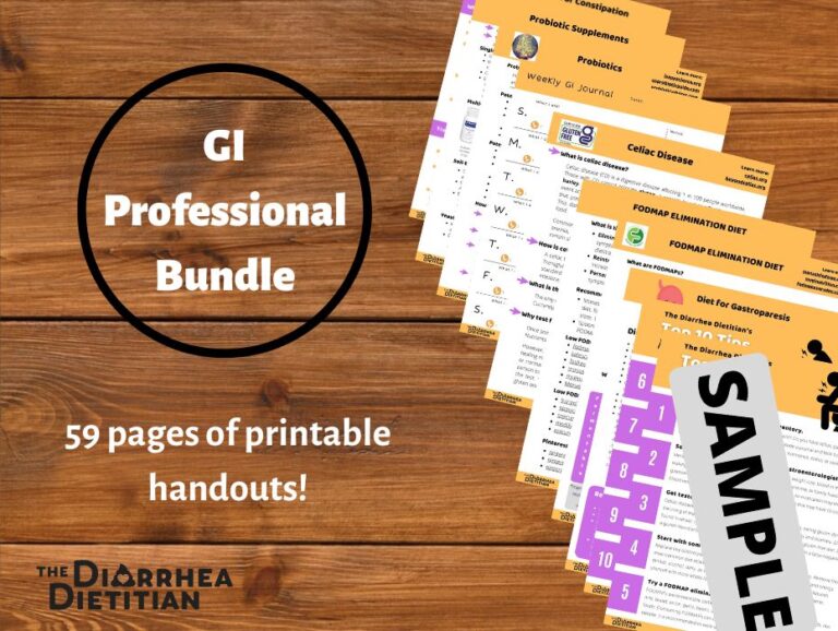 GI Professional Handout Bundle 2025 - Well Resourced Dietitian