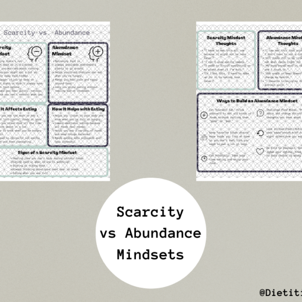 Scarcity vs Abundance Mindsets - Well Resourced Dietitian