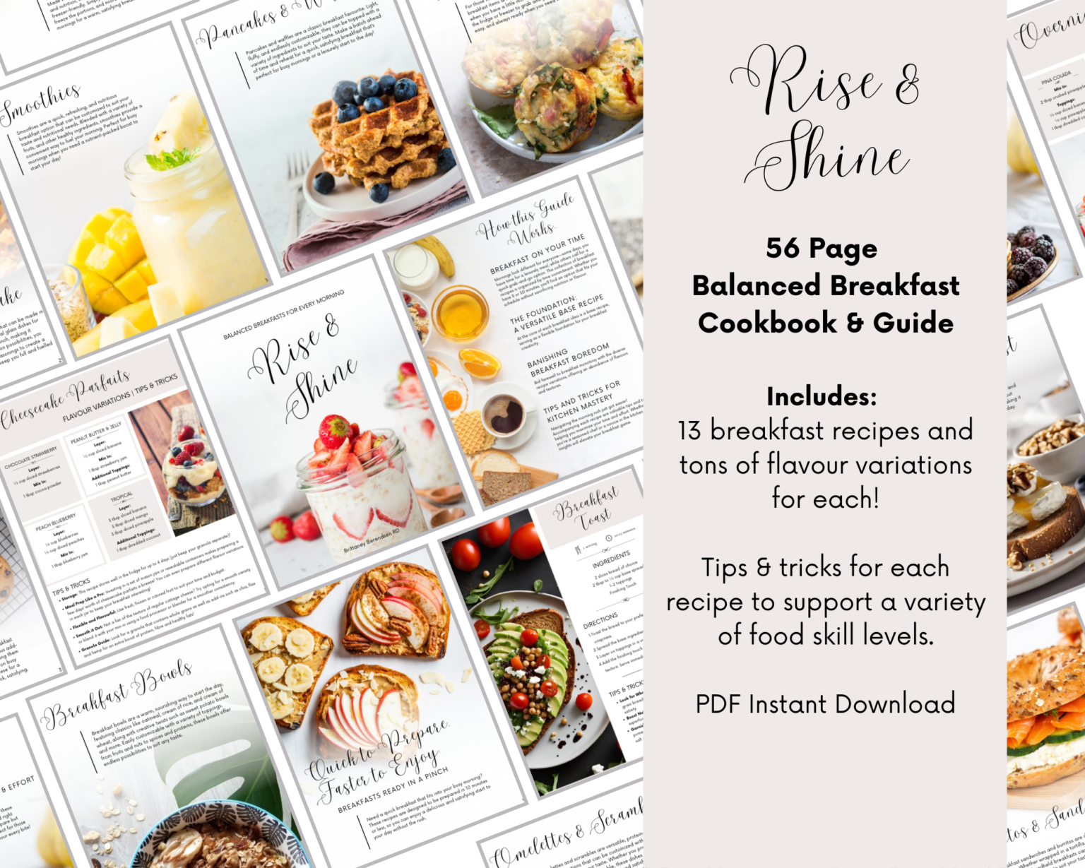Rise & Shine Balanced Breakfast Cookbook and Guide - Well Resourced ...
