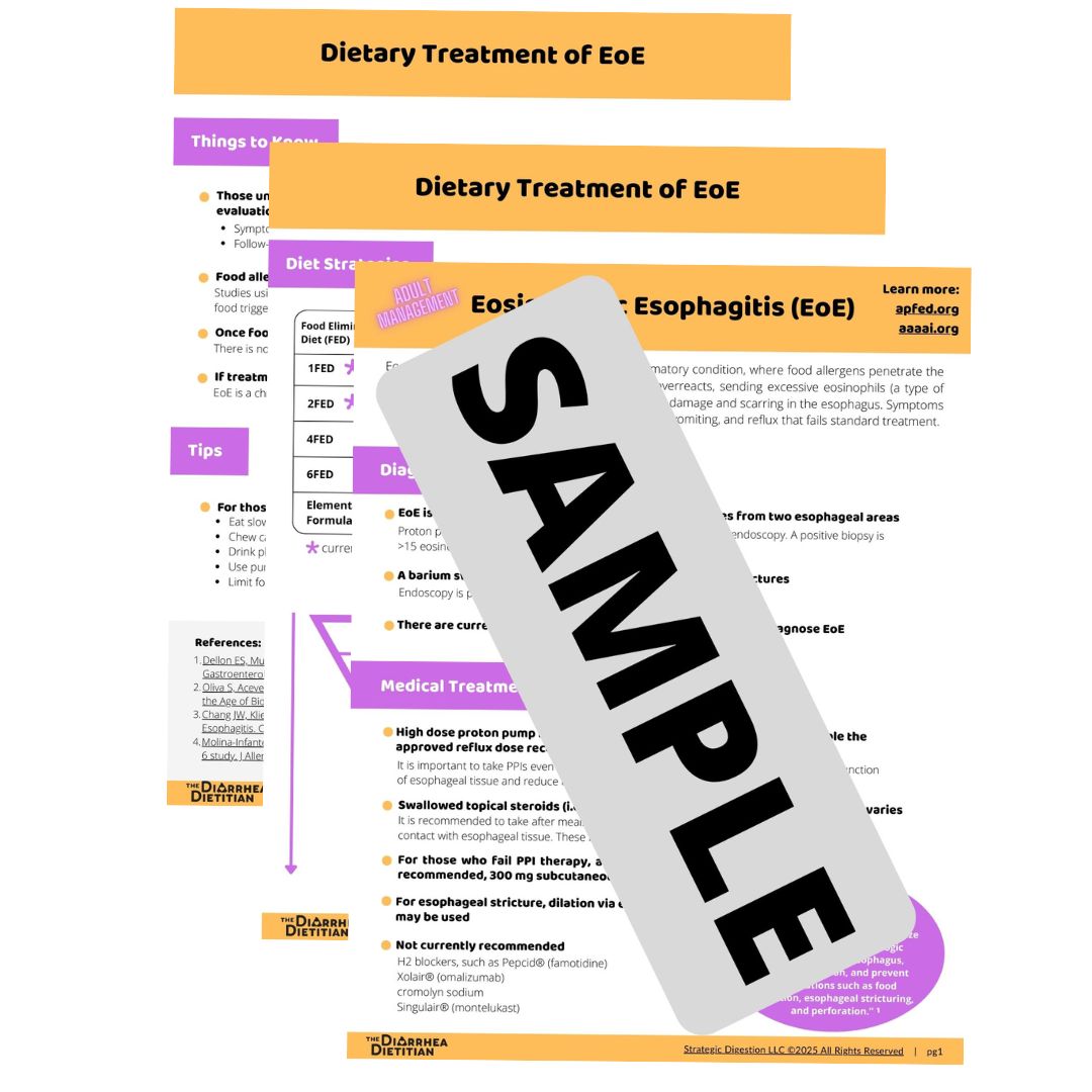 Eosinophilic Esophagitis (EoE) - Well Resourced Dietitian