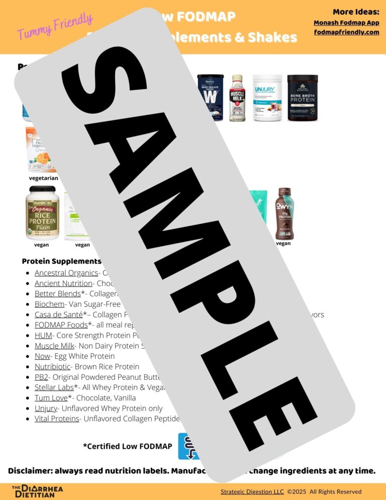 Low FODMAP Protein Supplements & Shakes - Well Resourced Dietitian