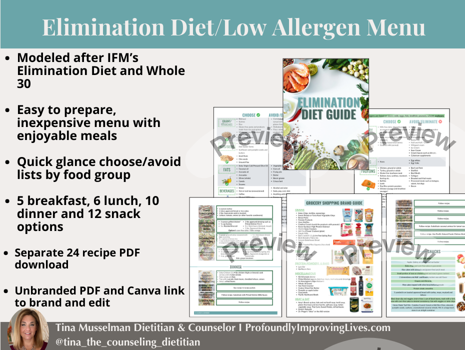 Elimination Diet & Anti-Inflammatory Low-Allergen Guide + Recipes ...