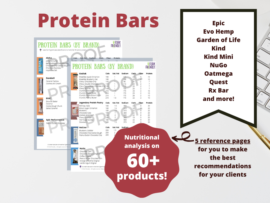Protein Bar Product Guide - Well Resourced Dietitian