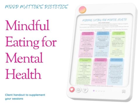 Mindful Eating for Mental Health - Well Resourced Dietitian