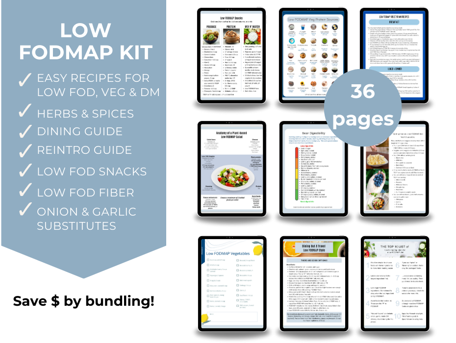 Low FODMAP Kit-Elimination to reintroduction - Well Resourced Dietitian
