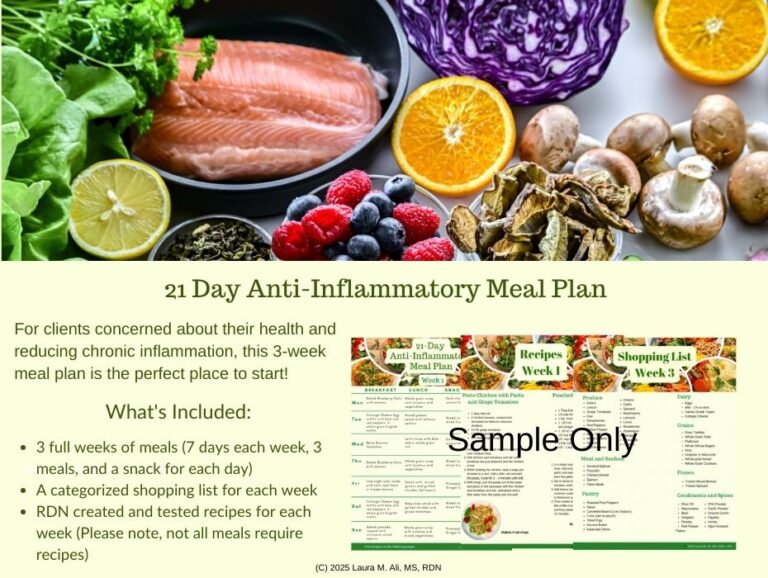 21 Day Anti-Inflammatory Diet Meal Plan with Recipes - Well Resourced ...