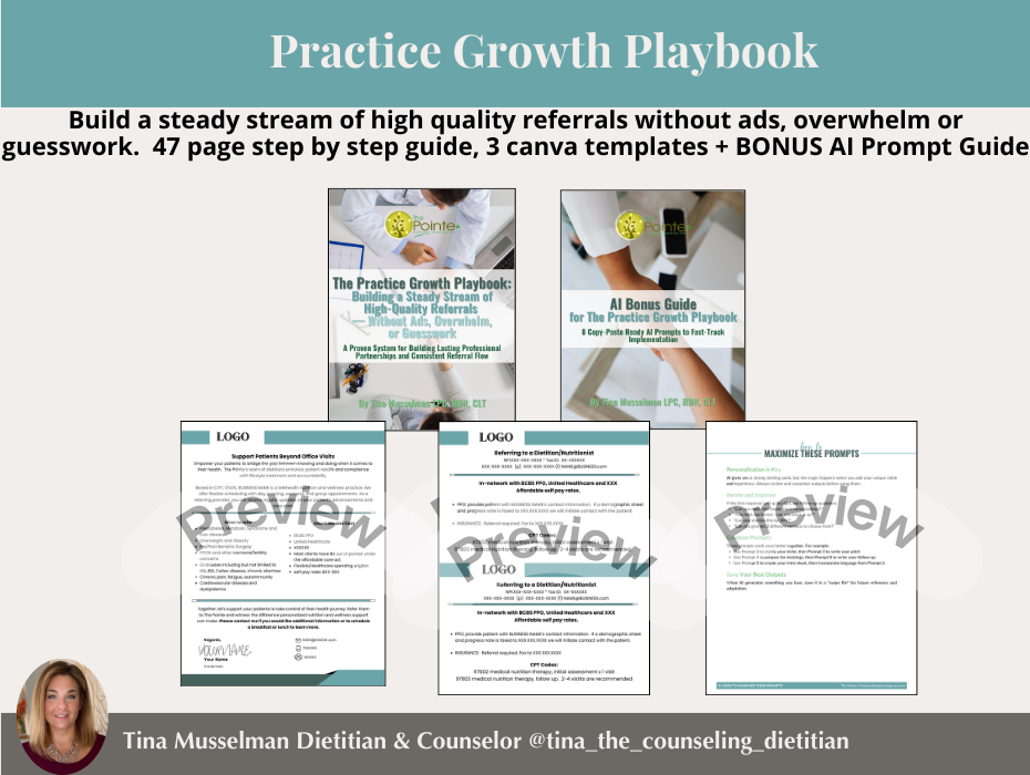 The Practice Growth Playbook - Well Resourced Dietitian