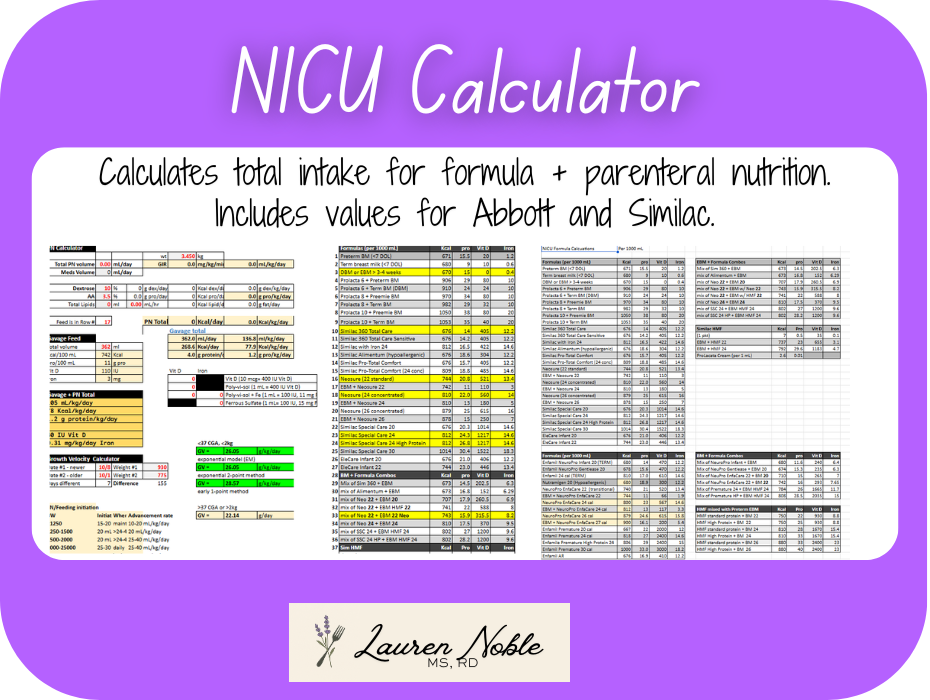 Enteral & Parenteral Calculator - Well Resourced Dietitian